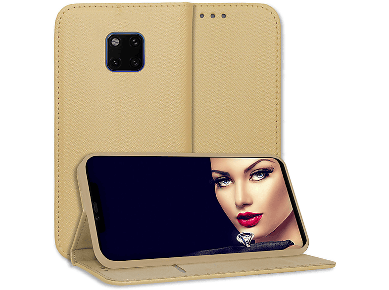 MTB MORE ENERGY Smart Magnet Book, Bookcover, Huawei, Mate 20 Pro, Gold ...