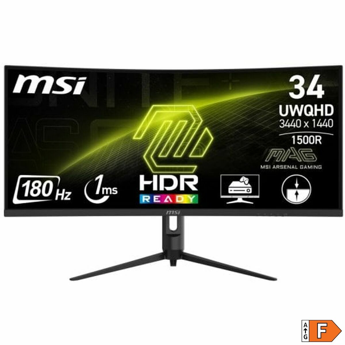 MSI MAG 342CQR E2 Curvo MONITOR GAMING, 34 ", UWQHD, 3440 x 1440 Pixel ...