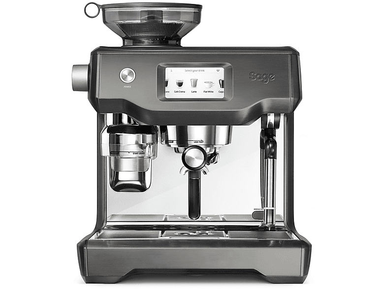 Cafetera express | SAGE SES990BST, 15 bar, 2400 W, 480 ml, 2 tazas ...