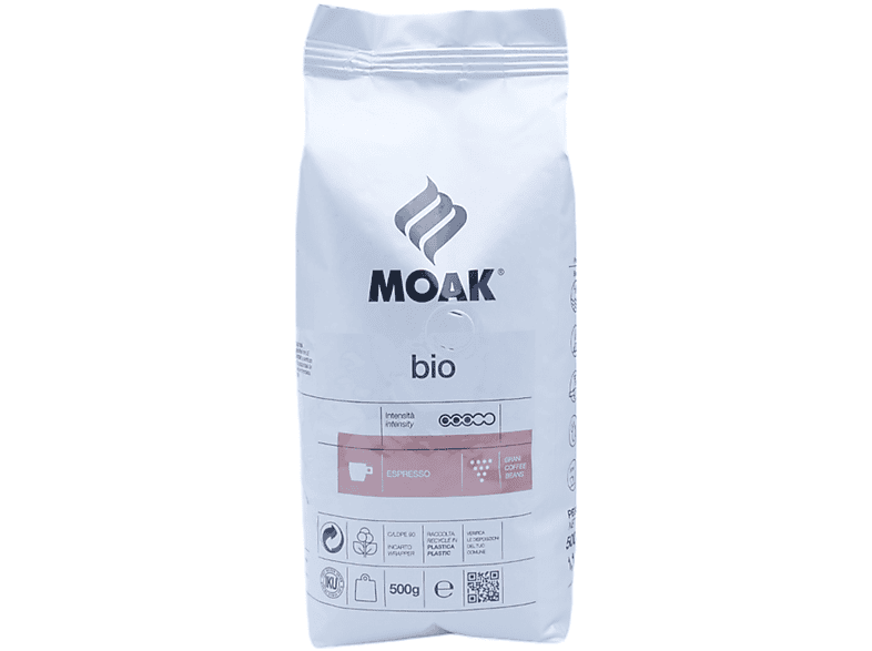 MOAK Caffe' Bio | ganze Bohnen / 500 Gramm Kaffeebohnen | MediaMarkt