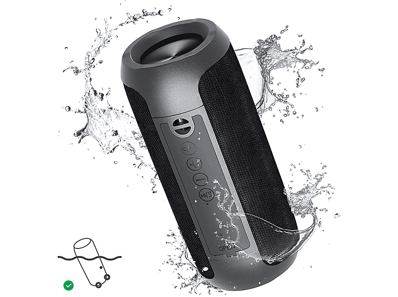 MANIKE YX Series Bluetooth-Lautsprecher (Powerful bass, Schwarz) | SATURN