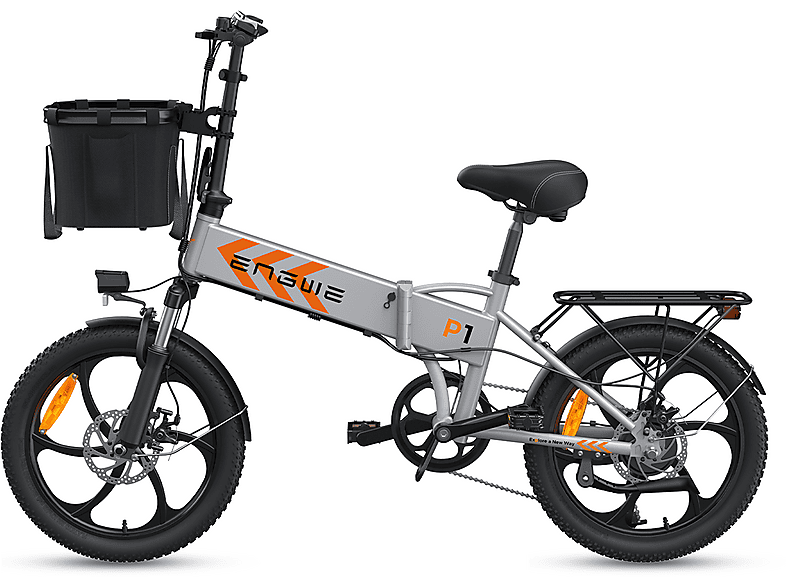 ENGWE P1 Citybike (Laufradgröße: 20 Zoll, Erwachsene-Rad, 468 Wh, Black ...