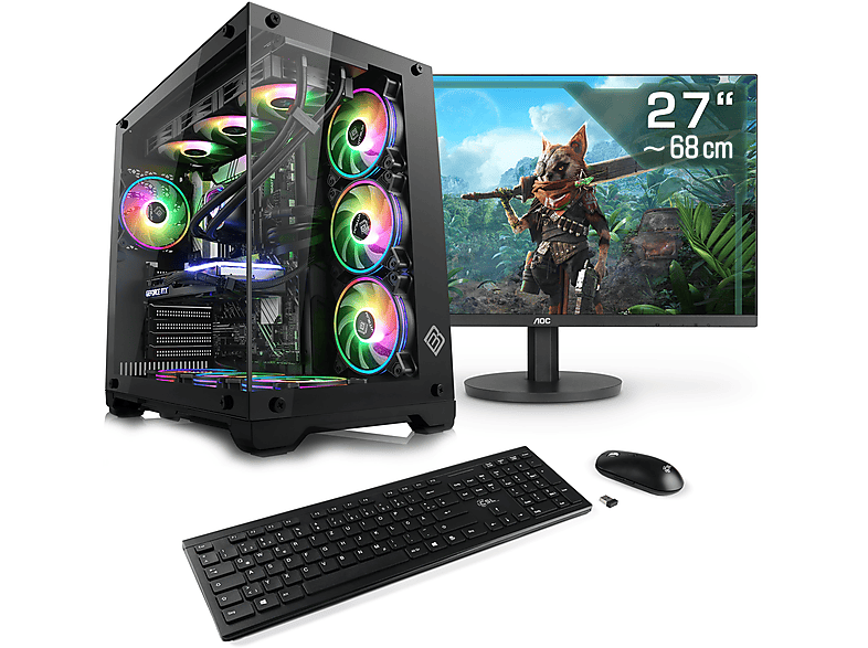 CSL Gaming PC M11570H, Desktop-PC mit AMD Ryzen™ 7 Prozessor, 32 GB RAM ...