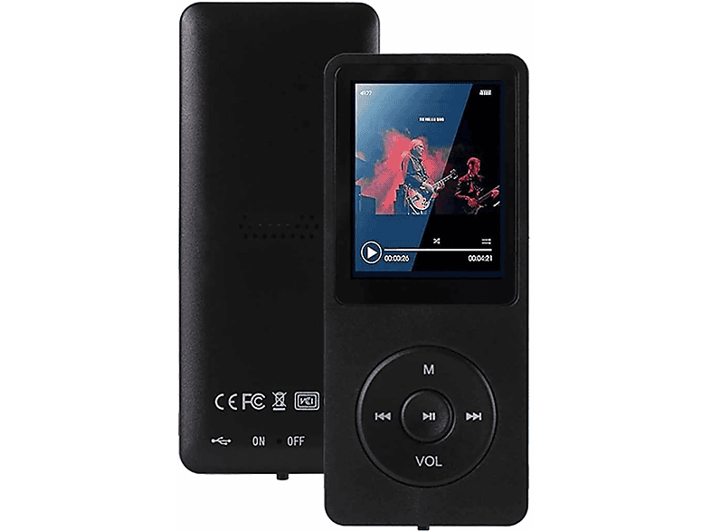 QTTVBTNA Faltbarer Robuster Multimedia Player MP3-Player (128 GB ...