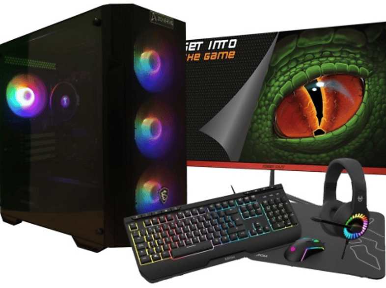 Pack PC Gaming | ZONE EVIL 24A520R5V71TBW11PACK24, Ryzen 5 4650G, 16 GB ...