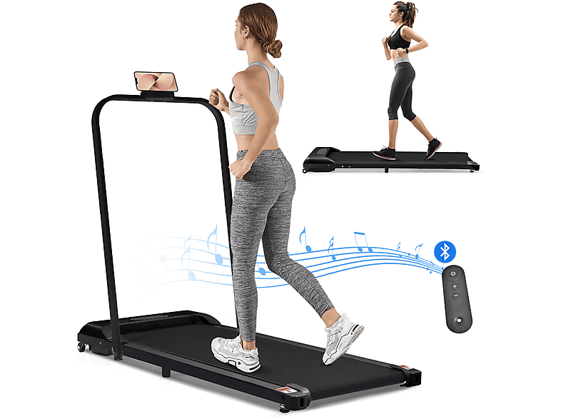 FORSMAN 2-in-1 Klappbares Laufband Treadmill mit LED-Display Klappbares ...