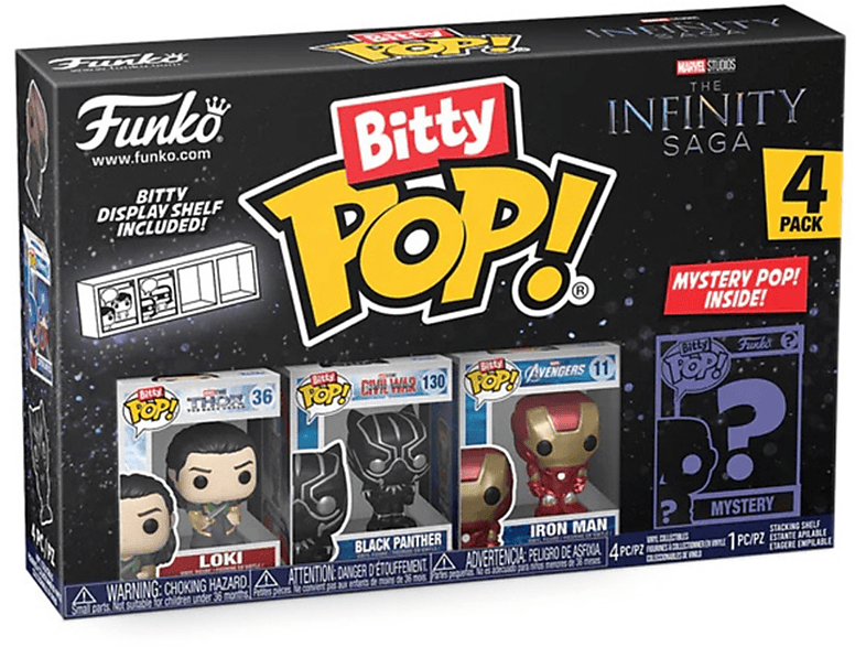 FUNKO Infinity Saga Loki Panther Iron Man Bitty Pop! Sammelfigur ...