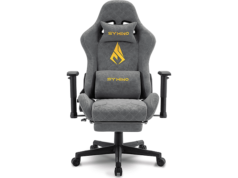 2K GAMES Symino FG 02 Gaming Chair Grau Spielstuhl | SATURN