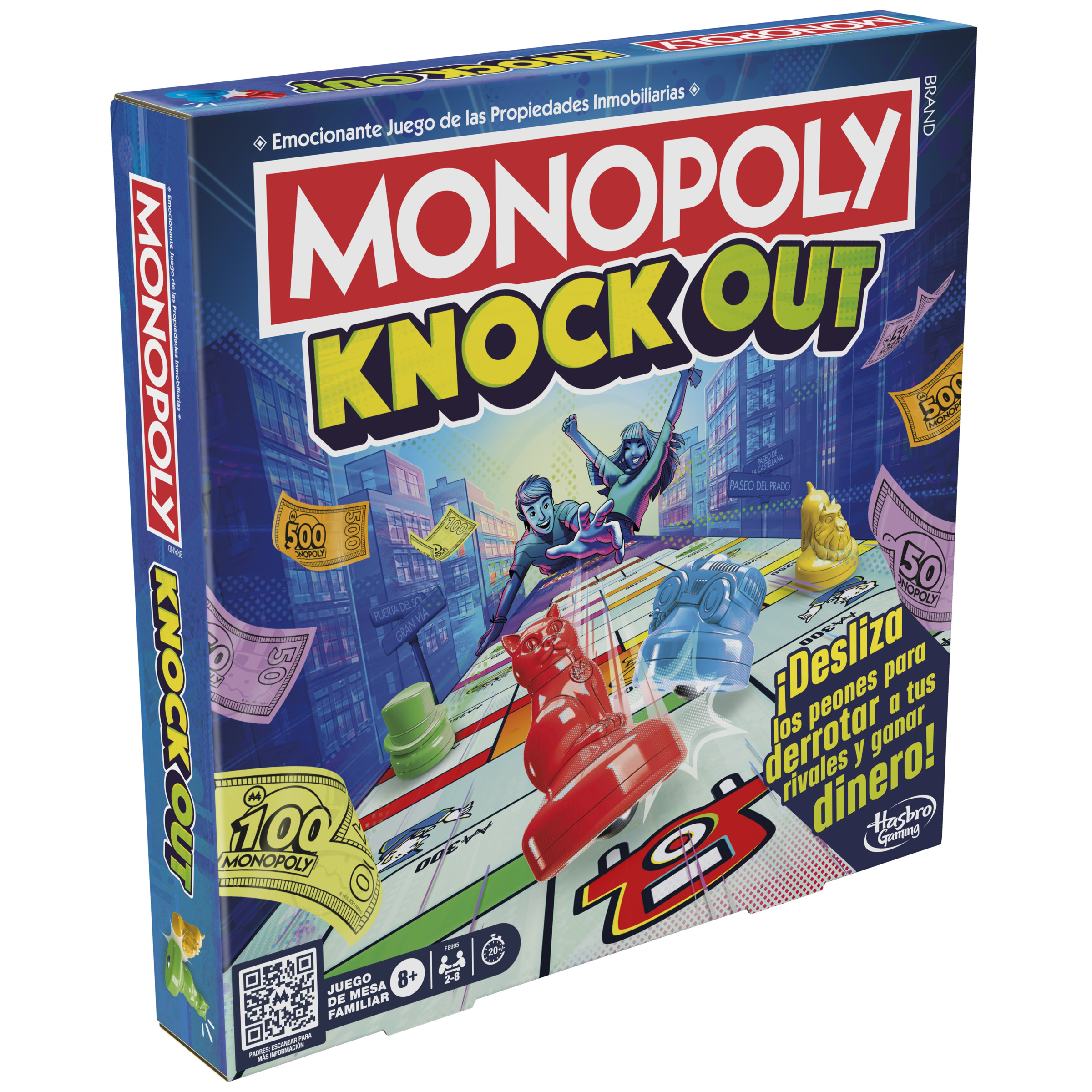 Juego de mesa | MONOPOLY Knockout - Versión en español, edad recomendada: 2 año(s) | MediaMarkt
