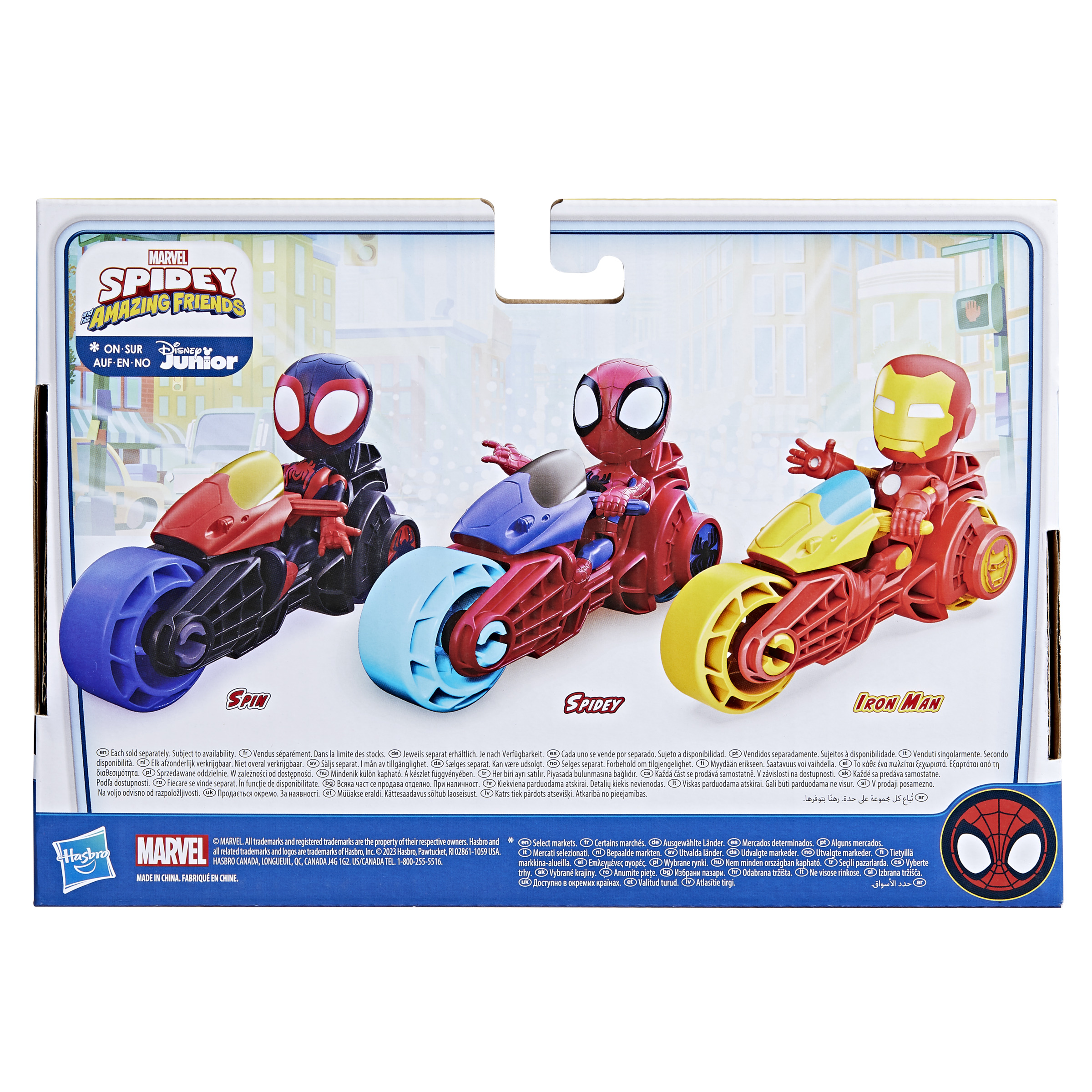 Figura | Marvel Spidey y su superequipo, Iron Man y Motocicleta SPIDEY ...