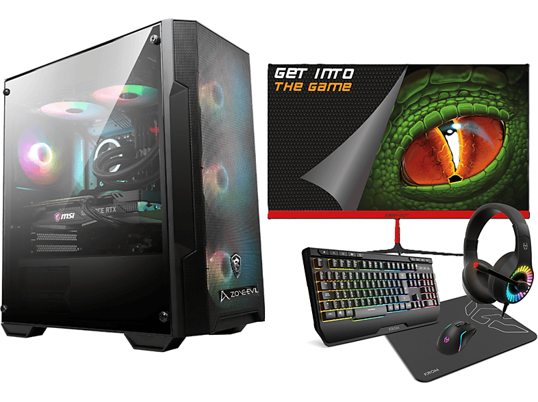 Pack PC Gaming | ZONE EVIL 24A520R5V7321TBPACK24, AMD Ryzen 5 4650G, 32 ...