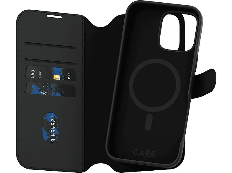 PANZERGLASS CARE by PanzerGlass® Feature Case Tango Two-in-One Wallet MagSafe für iPhone 16 Pro ...