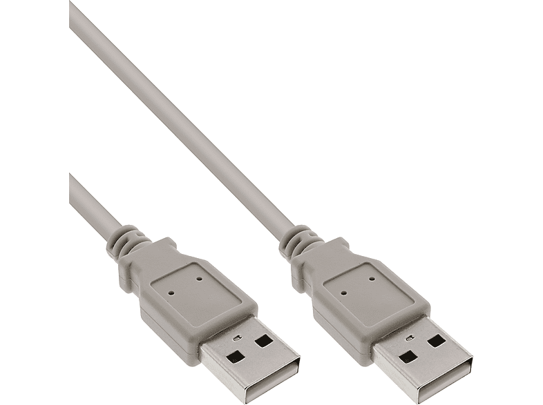 Cable USB | INLINE 34303H, USB 2.0, USB-A, USB-A, Beige | MediaMarkt