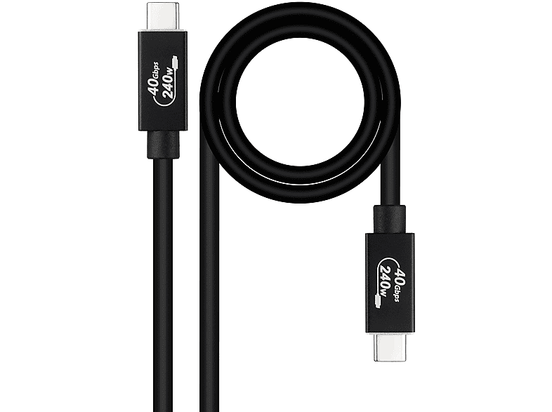 Cable USB | NANOCABLE Cable USB 4.0 Nanocable 10.01.5001/ USB Tipo-C ...