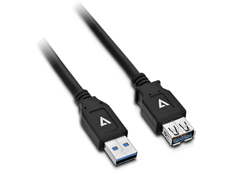 Cable USB | V7 V7U3.0EXT-2M-BLK-1E, USB 3.2, USB-A, USB-A, Negro ...