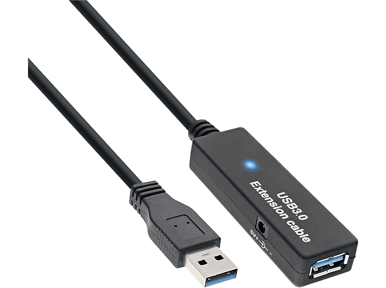 Cable USB | INLINE 35655, USB 3.2, USB-A, USB-A, Negro | MediaMarkt