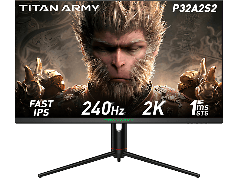Monitor gaming | TITAN ARMY P32A2S2, 32 ", QHD, 1 ms, 240Hz, NEGRO ...
