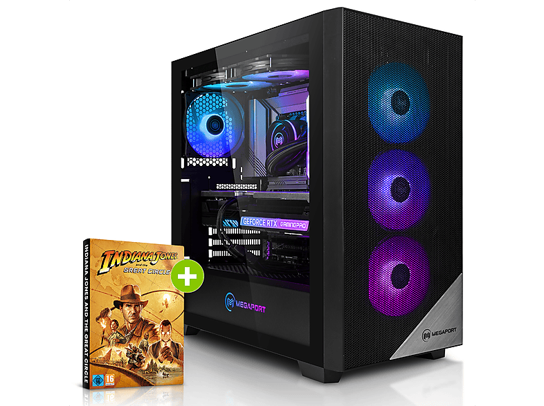 MEGAPORT Gaming PC Maverick II Intel Core i7-14700KF, PC Gaming Core ...