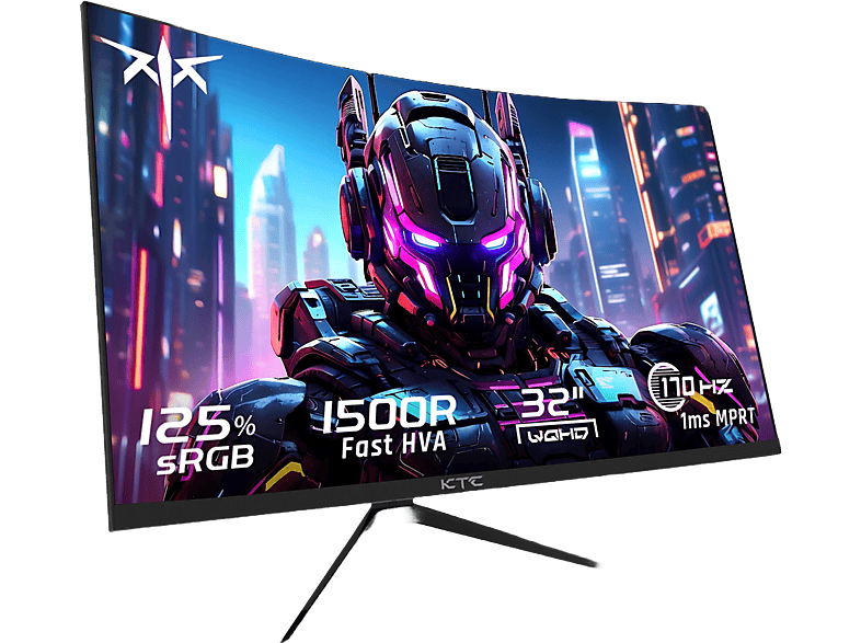 KTC H32S17 31,5 Zoll QHD Gaming Monitor (1 ms Reaktionszeit , 170 Hz ...
