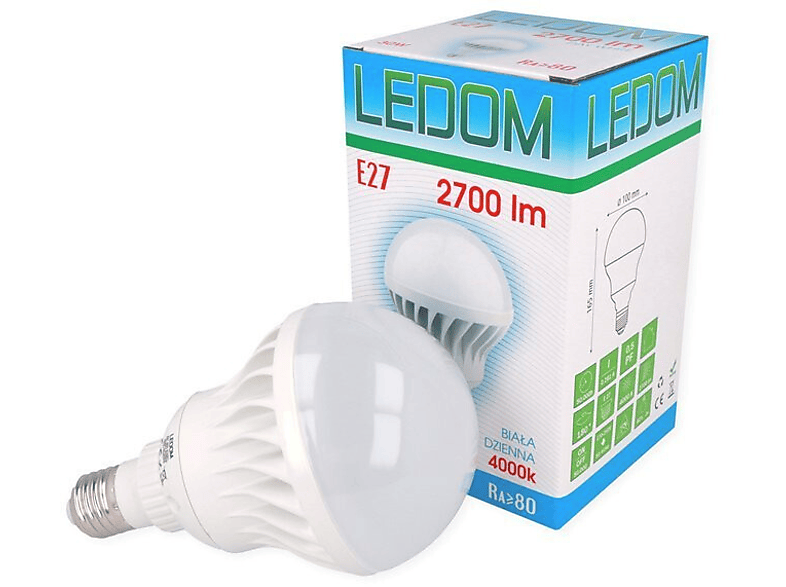 LED LINE 5x E27 30W LED 2700 lm Ceramic LED Leuchtmittel Neutralweiß ...