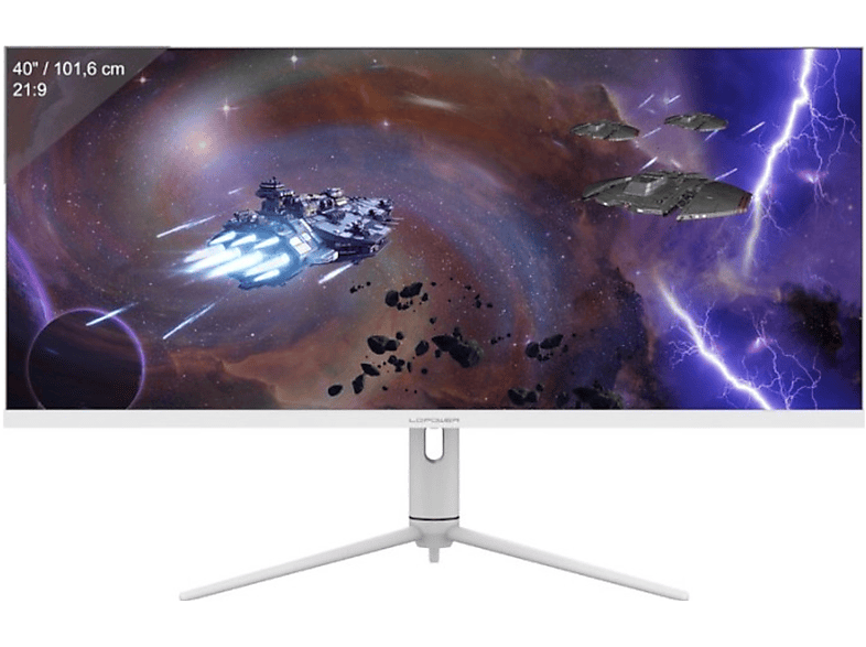 Gaming-monitor LC POWER LC-M40-UWQHD-144 Biały | MediaMarkt