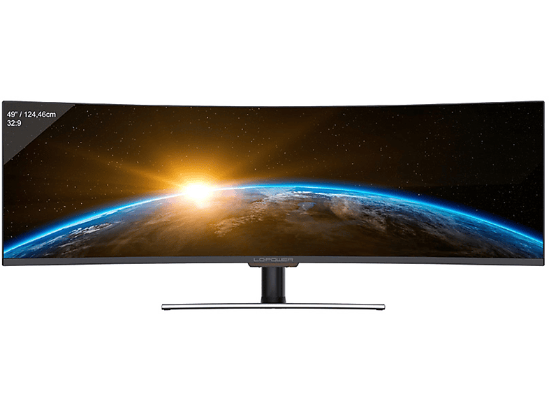 LC POWER LC-M49-DFHD-144-C-Q 49 Zoll UFHD Monitor, Gaming-Monitor (6 ms ...