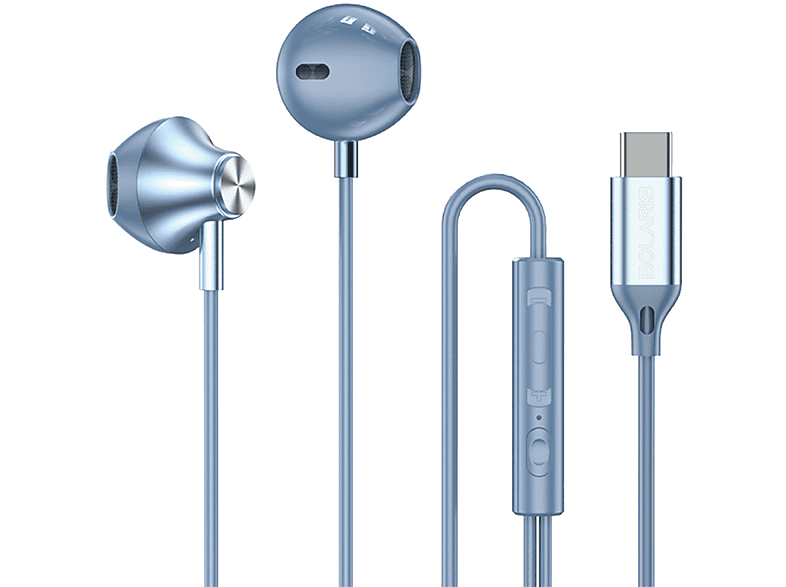 BOLARIS Y073, In-ear Kopfhörer Blau | MediaMarkt
