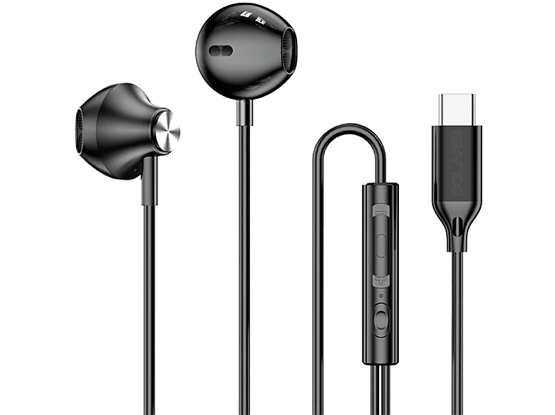 BOLARIS Y072, In-ear Kopfhörer Schwarz | MediaMarkt