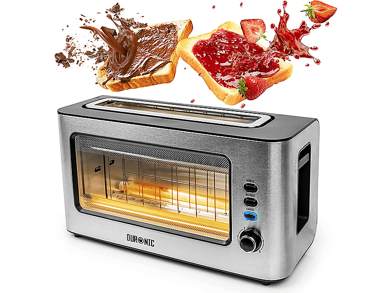 DURONIC TB10 Toaster Silber (1000 Watt, Schlitze: 2) | SATURN