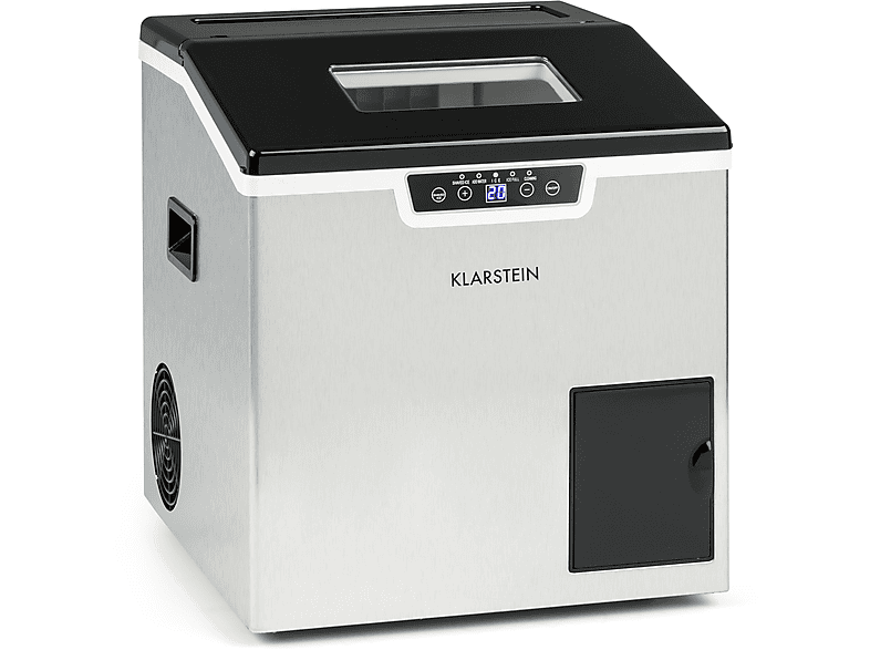 KLARSTEIN Icefestival Cube Eiswürfelmaschine (195 Watt, Edelstahl) | SATURN