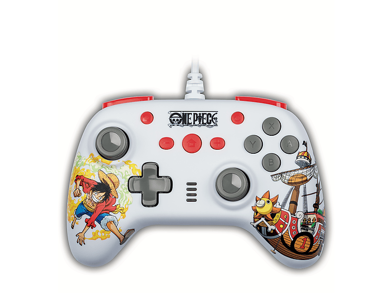 KONIX One Piece - Switch controller (wit) Wired controller Nintendo ...