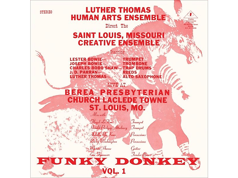 Luther Thomas (Human Arts Ensemble) | Funky Donkey Volume 1 (1973) (LP ...