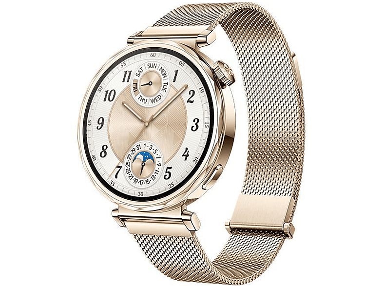 HUAWEI WATCH GT5 41MM (JANA-B19M) GOLD Smartwatch Edelstahl Milanese, 130-190 mm, Gold | MediaMarkt