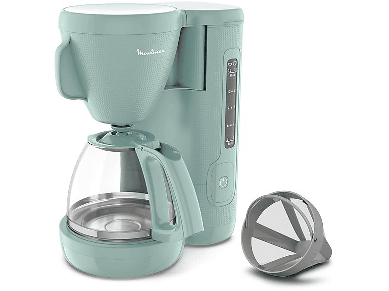 Cafetera de goteo | MOULINEX FG2M1310, 1000 W, 1,25 l, Azul | MediaMarkt