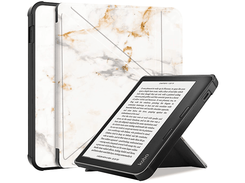 IMOSHION Design Origami Bookcase geschikt voor Kobo Libra 2 Cover Wit ...