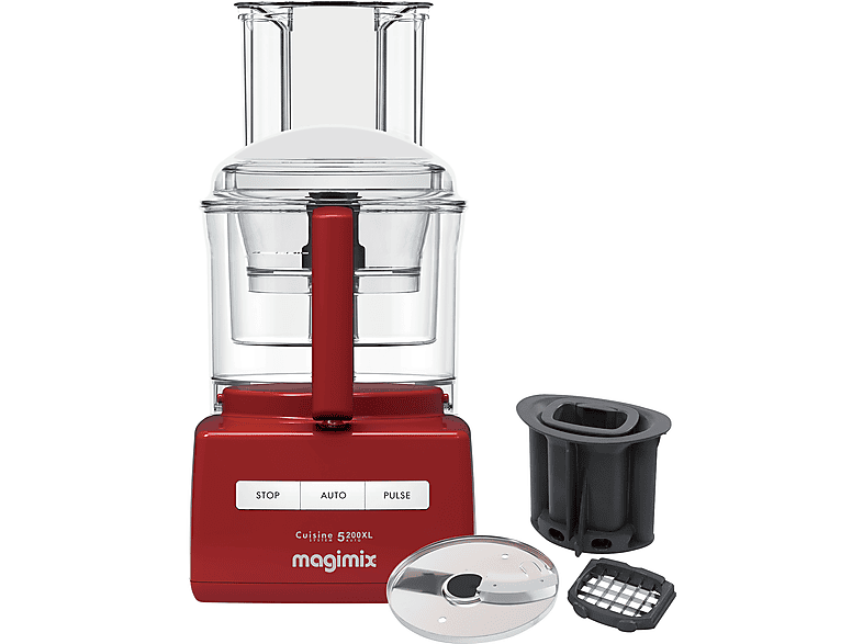 MAGIMIX CS 5200 XL + dice kit Keukenrobot Rood 1100 W | MediaMarkt