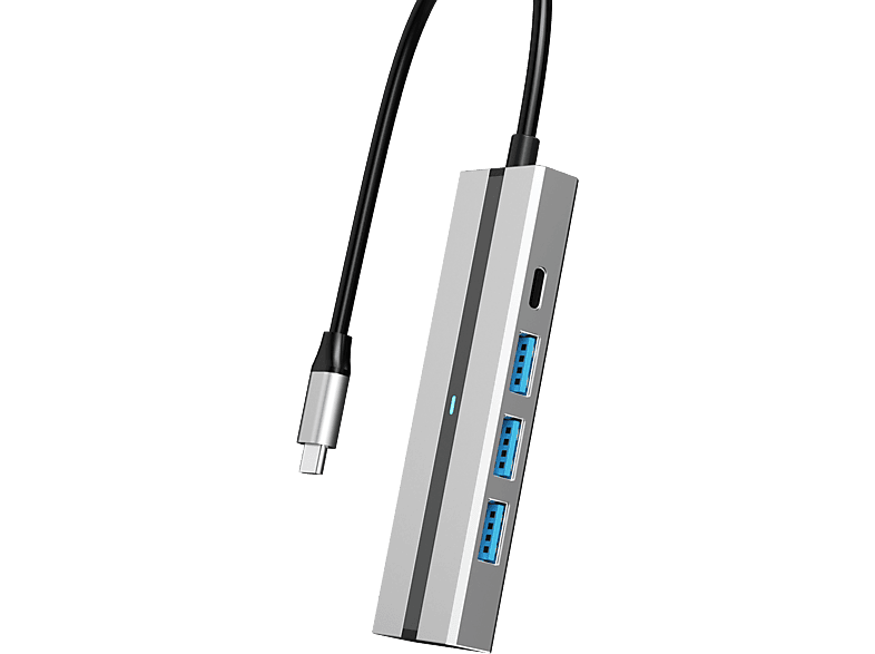 INF 5-in-1-USB-C-Hub mit SD/TF-Kartenleser, USB 3.0/2.0-Anschlüssen USB ...