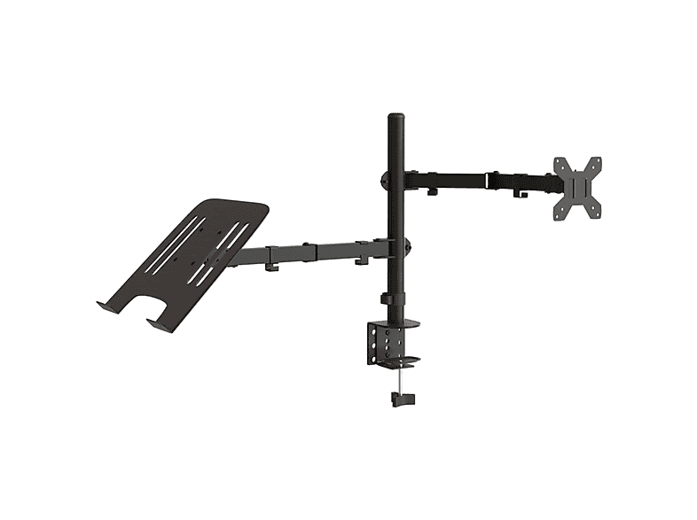 YEMASTER Verstellbare Monitorhalterung mit Laptop-Halterung– für 13–27 Zoll Bildschirmgröße ...