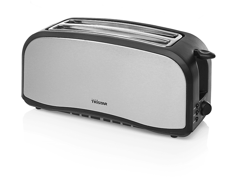 TRISTAR BR-1046 Toaster Silber-Schwarz (1400 Watt, Schlitze: 2 ...