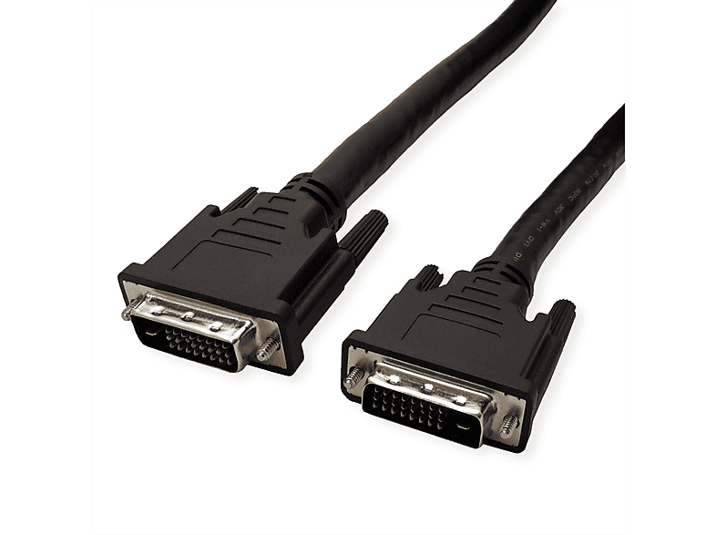 ROLINE Monitorkabel DVI, M/M, (24+1) dual link DVI kabels 20 m zwart ...