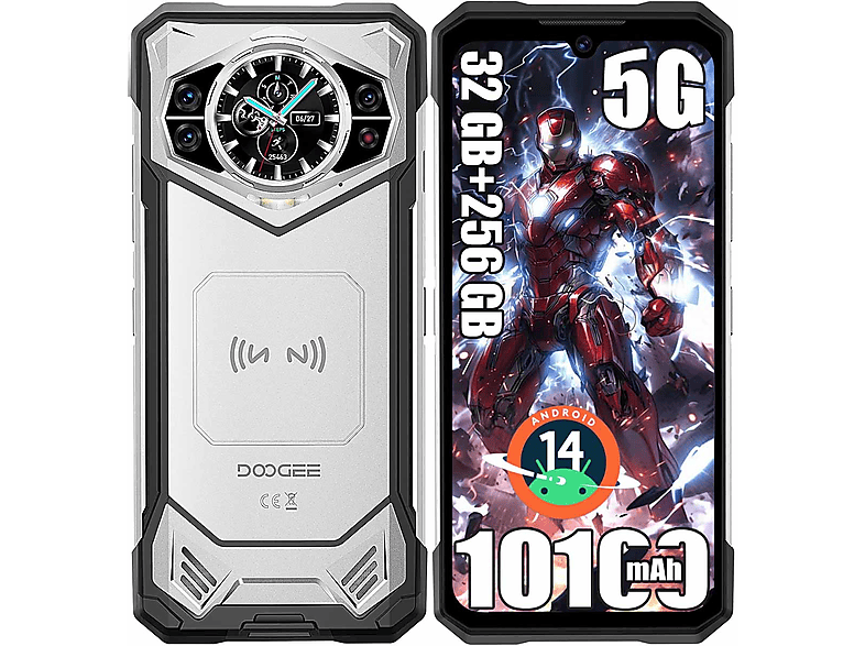 DOOGEE S200 5G, Plata, Móvil Android, 256 GB, 12 GB RAM, 6,72 ", Octa ...