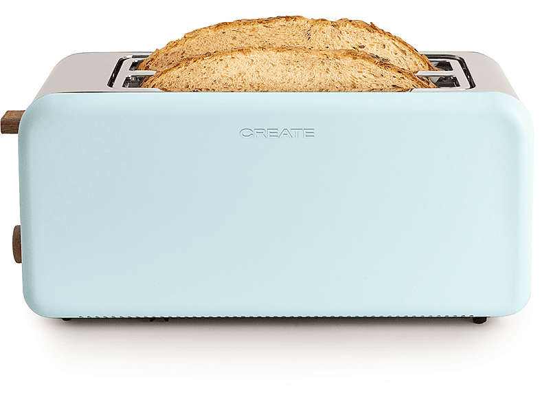 Tostadora | CREATE TOAST RETRO, 1500 W, 2 ranuras, 2 rebanadas, Control ...