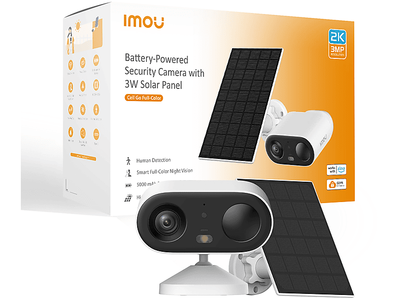 IMOU Cell Go Full Color Kit, Überwachungskamera, Auflösung Foto: 2304 x ...