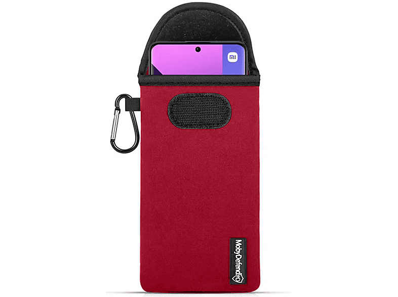MOBYDEFEND Neopreen Pouch Met Karabijnhaak Geschikt voor Xiaomi Redmi ...