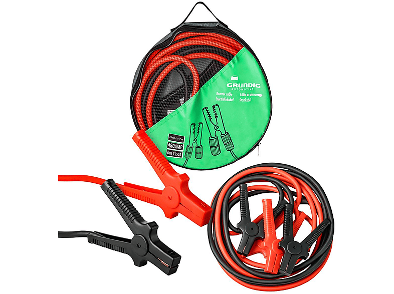 GRUNDIG Automotive Starthilfekabel 3,5m Starterkabel, schwarz | MediaMarkt