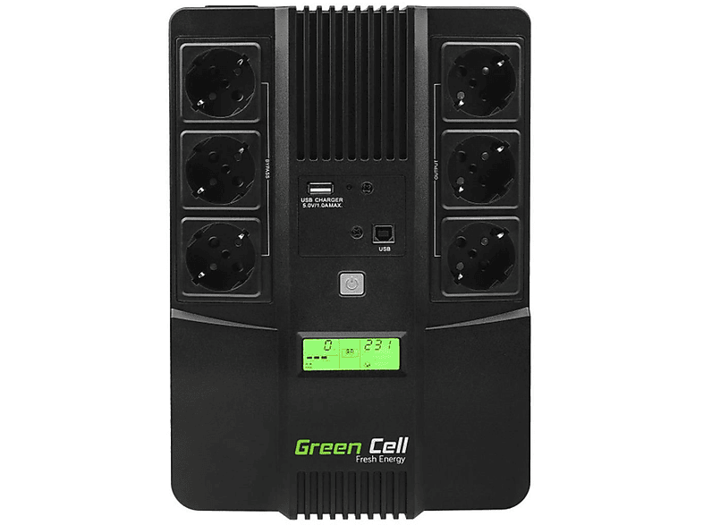GREEN CELL UPS/USV AiO 600VA 360W Energieversorgung | MediaMarkt
