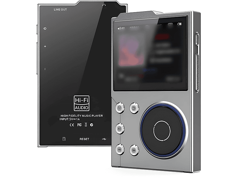 DECOME HiFi MP3 Musikplayer 2.4 Zoll TFT Farbdisplay Scroll-Rad 1500mAh ...