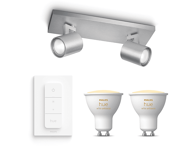 PHILIPS HUE Runner Spot en saillie avec 2 points lumineux GU10 ...