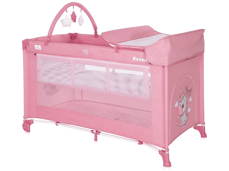 Cuna | LORELLI NOEMI PLUS (2 niveles) ROSE VELVET UNICORN, ROSE VELVET ...