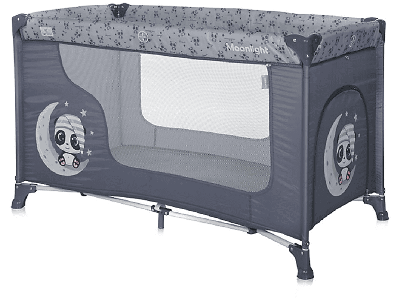 Cuna | LORELLI MOONLIGHT (1 nivel) Cool grey Pandas, Cool grey Pandas | MediaMarkt